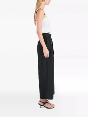 Proenza Schouler White Label Belted Trousers - Black