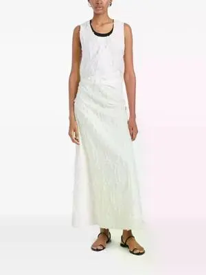 Proenza Schouler White Label Jacquard-cotton Midi Dress - Neutrals