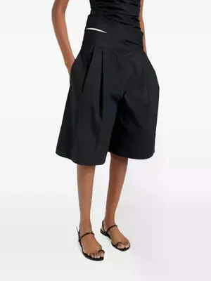 Proenza Schouler White Label Clio Pleated Shorts - Black