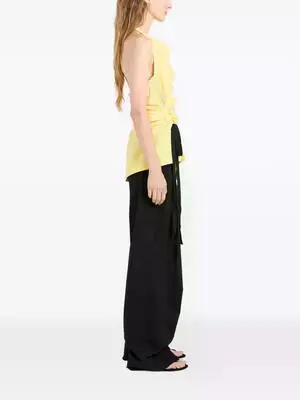 Proenza Schouler Melia Ruched Halterneck Top - Yellow