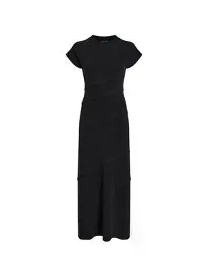 Proenza Schouler Hilma Tiered Jersey Midi Dress - Black