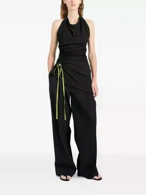 Proenza Schouler Melia Halter Neck Top - Black