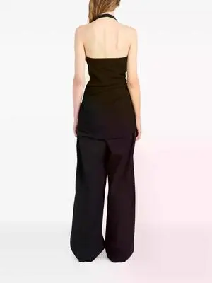 Proenza Schouler Melia Halter Neck Top - Black