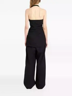 Proenza Schouler Melia Halter Neck Top - Black