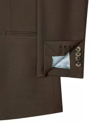 Paul Smith Wool Travel Blazer - Brown