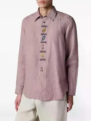 Paul Smith Embroidered Linen Shirt