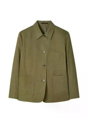 Paul Smith Patch-pocket Linen Jacket - Green