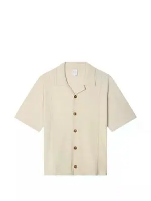 Paul Smith Bouclé Short-sleeve Shirt - Neutrals