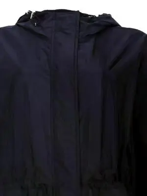 Moncler Hooded Drawstring-waist Coat - Blue