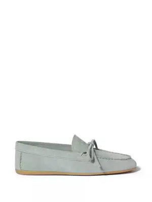 Miu Miu Suede Deck Loafers - Blue