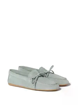 Miu Miu Suede Deck Loafers - Blue