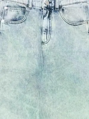 Emporio Armani Acid Wash Jeans With Logo Patch - Blue