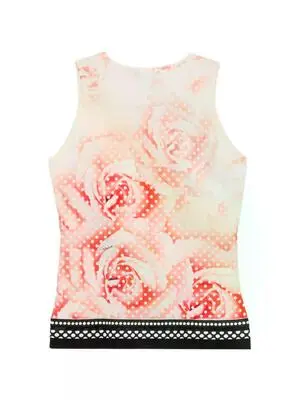 Roberto Cavalli 2000s Floral-print Tank Top