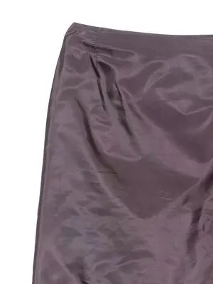 Prada 2000s Ruched-detail Skirt - Purple