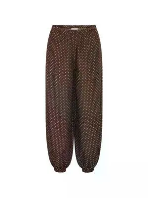 Posse Evie Polka-dot Trousers - Brown