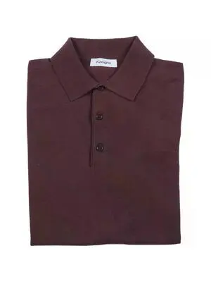 KANGRA Button-up Polo Shirt - Brown