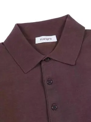 KANGRA Button-up Polo Shirt - Brown
