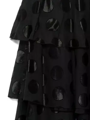 Dior 1970s Polka-dot Midi Skirt