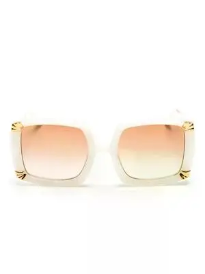 Anna-Karin Karlsson Strawberry Moon Oversized-frame Sunglasses - White