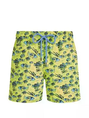 Vilebrequin Printed Swim Shorts Yellow