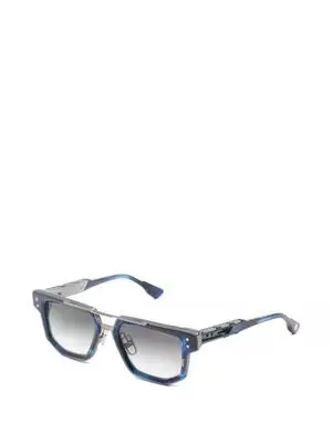 Dita Mach-nine Geometric-frame Sunglasses - Blue