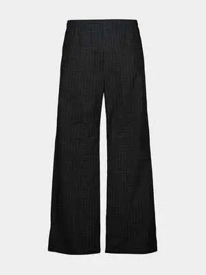 Balenciaga Navy Tailored Tracksuit Pants - Blue