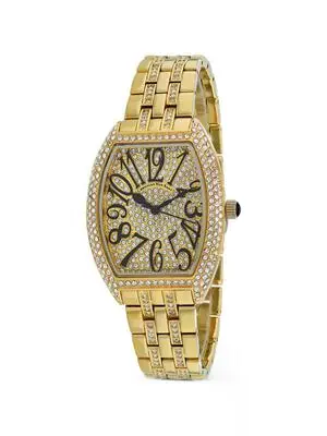 CHRISTIAN VAN SANT Elegant Sparkle 46mm Watch - Gold