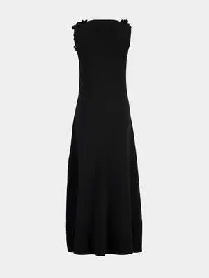 Altuzarra Woolfe Gown With Floral Applique - Black