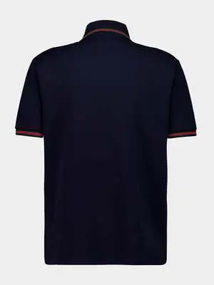 Gucci Dark Embroidered Polo Shirt - Blue