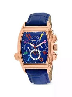 CHRISTIAN VAN SANT Grandeur 45mm Strap Watch - Blue