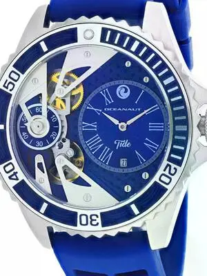 OCEANAUT Tide Skeleton 48mm Watch - Blue