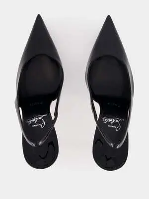 CHRISTIAN LOUBOUTIN Miss Z Slingback Pumps - Black