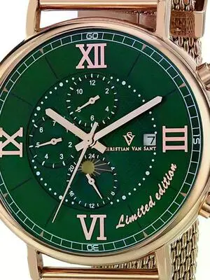 CHRISTIAN VAN SANT Somptueuse Ltd 46mm Watch - Green