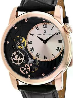 CHRISTIAN VAN SANT Sprocket 44mm Strap Watch - Black