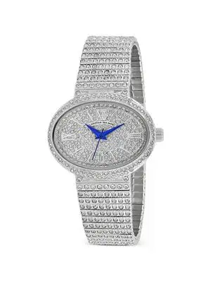 CHRISTIAN VAN SANT Embellished 30mm Watch - Silver