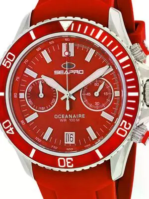 SEAPRO 45mm Chronograph Watch - Red
