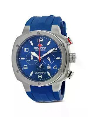 SEAPRO 44mm Guardian Chronograph Watch - Blue