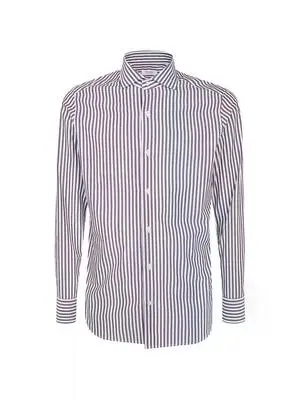 TINTORIA MATTEI 954 Striped Long-sleeve Shirt
