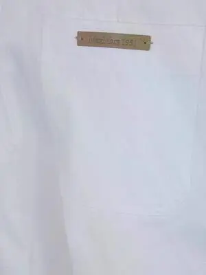Max Mara Pleated Logo-patch Trousers