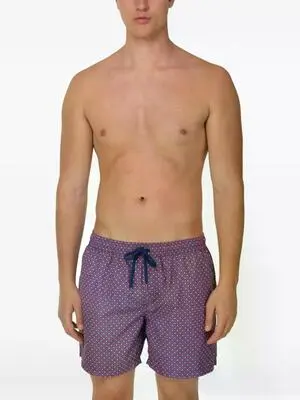 Boggi Milano Geometric-print Swim Short
