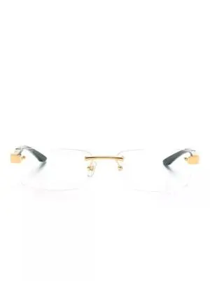 MAYBACH EYEWEAR The Artist Iii Rectangle-frame Glasses - Gold