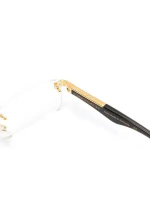 MAYBACH EYEWEAR The Artist Iii Rectangle-frame Glasses - Gold