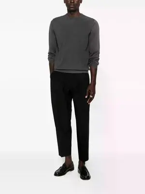 DELLA CIANA Crew Neck Long-sleeve Sweater - Grey