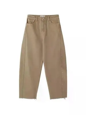 RECTO Washed Curved-leg Jeans
