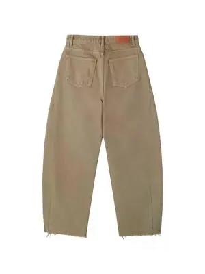 RECTO Washed Curved-leg Jeans