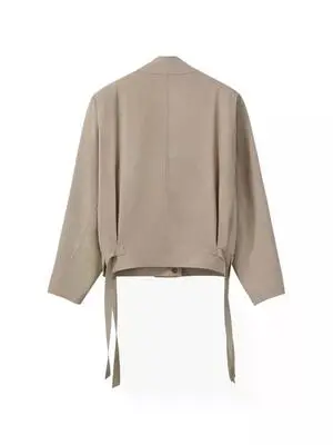 RECTO Draped Scarf-detail Jacket
