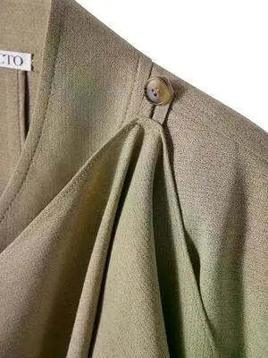 RECTO Draped Scarf-detail Jacket