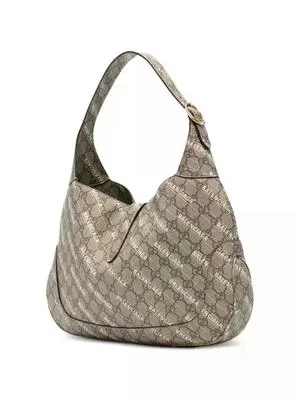 Gucci X Balenciaga The Hacker Project Gg Supreme Jackie 1961 Shoulder Bag - Neutrals