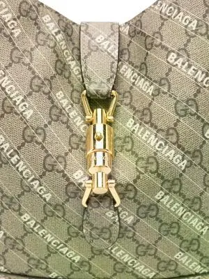 Gucci X Balenciaga The Hacker Project Gg Supreme Jackie 1961 Shoulder Bag - Neutrals