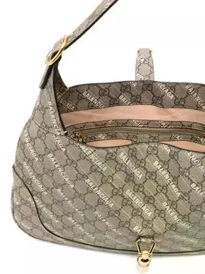Gucci X Balenciaga The Hacker Project Gg Supreme Jackie 1961 Shoulder Bag - Neutrals